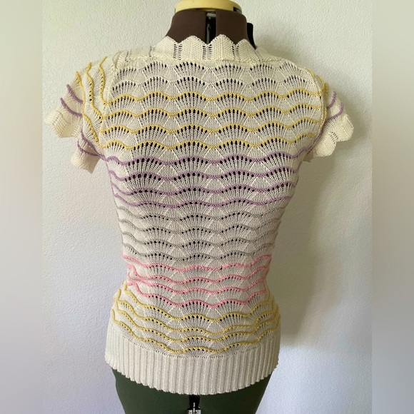 Vintage | Sweaters | Vintage Shell Knit Sweater 7s 80s Small | Poshmark